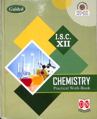 Guided Chemistry Practical Work-Book ISC Class 12 | Retail Maharaj