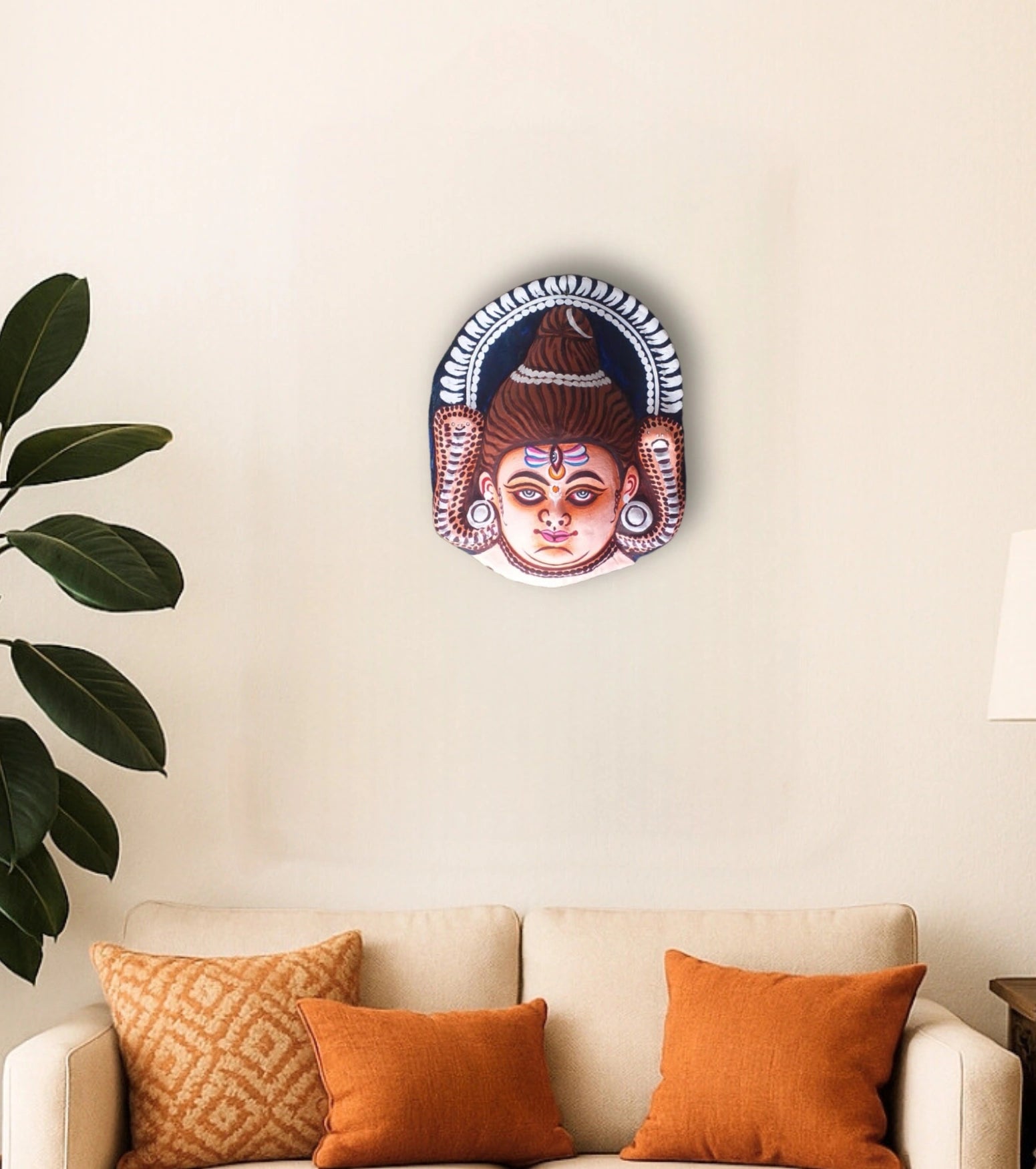 Purulia Chhau Wall Mask – Shiva Avatar | Handcrafted Folk Art from Ben – Retail Maharaj