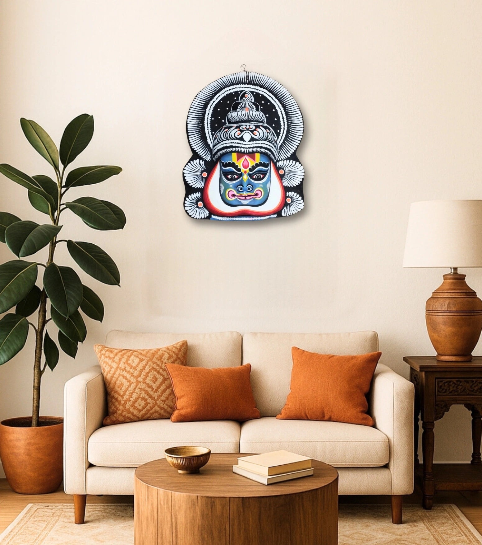 Raahr Veer: Chau Warrior Mask – Authentic Purulia Chau Dance Mask – Retail Maharaj