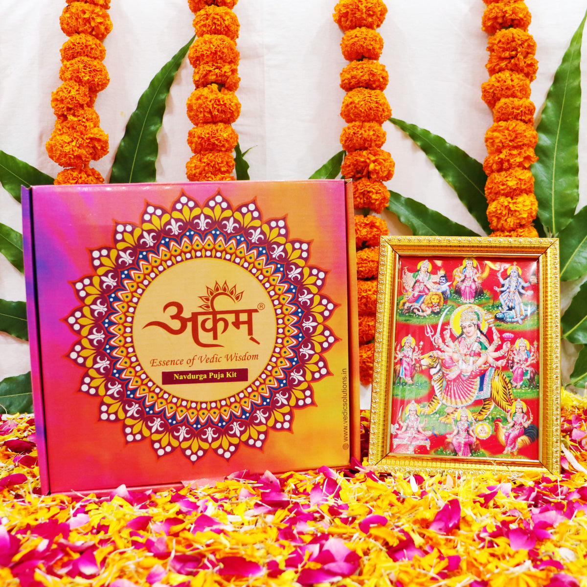 Arkam Navdurga Puja Samagri Kit for Durga Pujan/ Navratri Puja Kit ...
