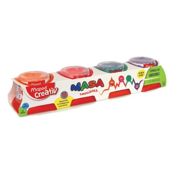Maped Creative Modelling Dough Pot Set Classic and Fluorescent Colours ...