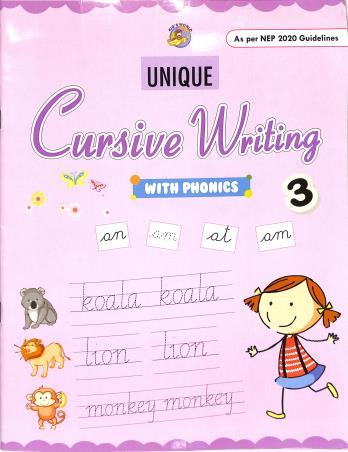 Unique Cursive Writing With Phonics 3 (NEP 2020) | Retail Maharaj