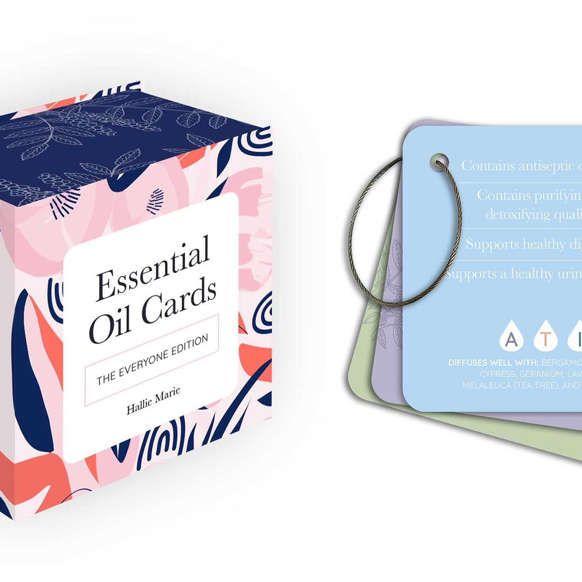 Essential Oil Cards: The Everyone Edition Full-color Cards With Metal ...