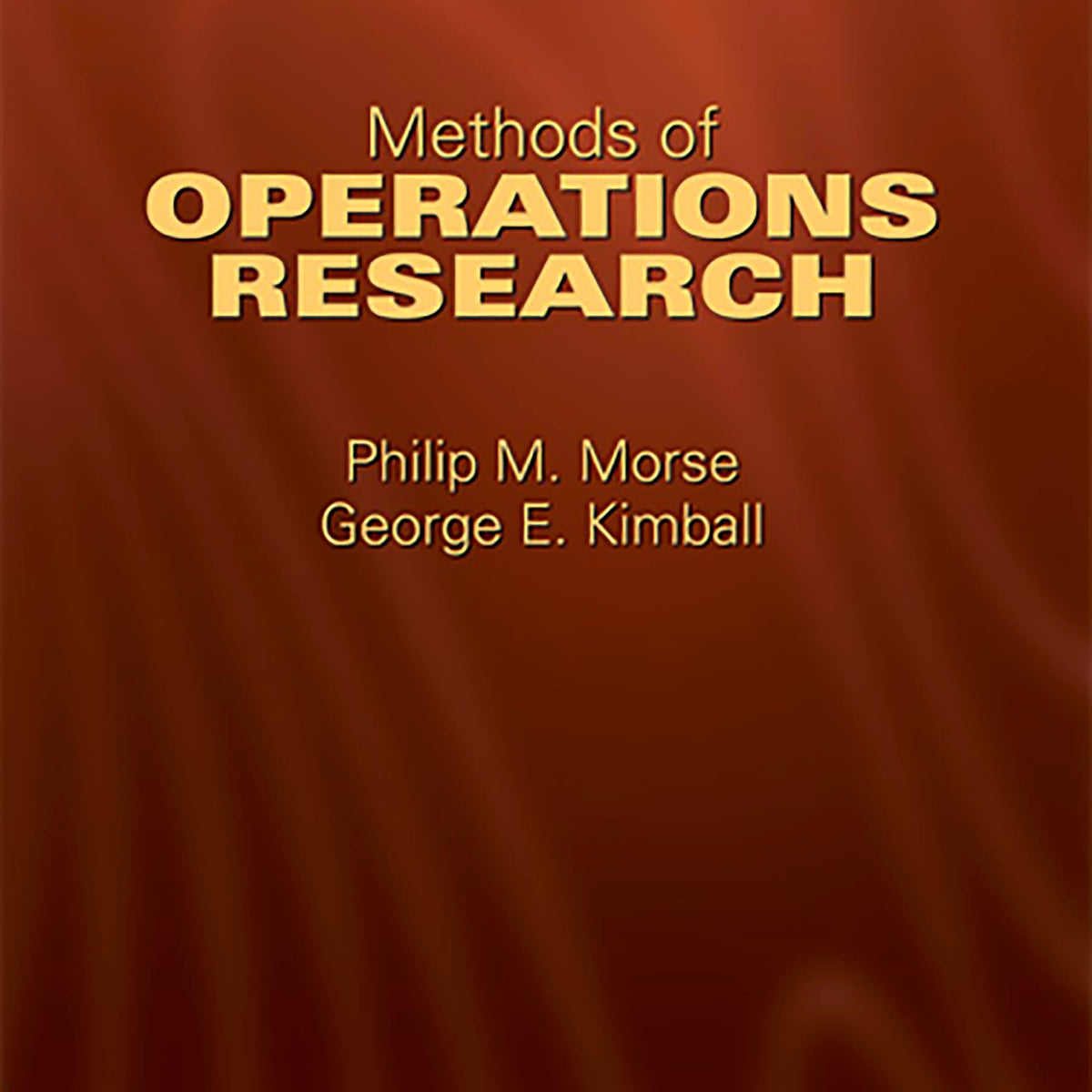 Methods of Operations Research