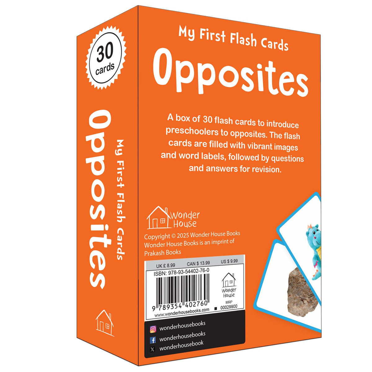 My First Flash Cards: Opposites: 30 Early Learning Flash Cards For Kid