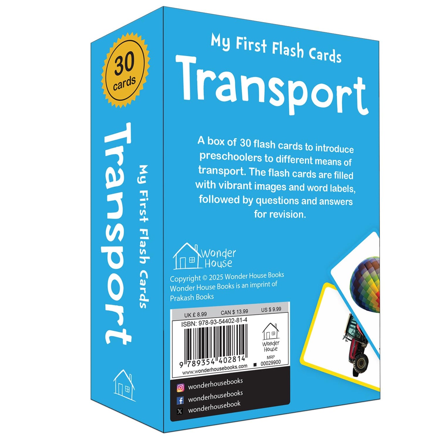 My First Flash Cards: Transport: 30 Early Learning Flash Cards For Kid