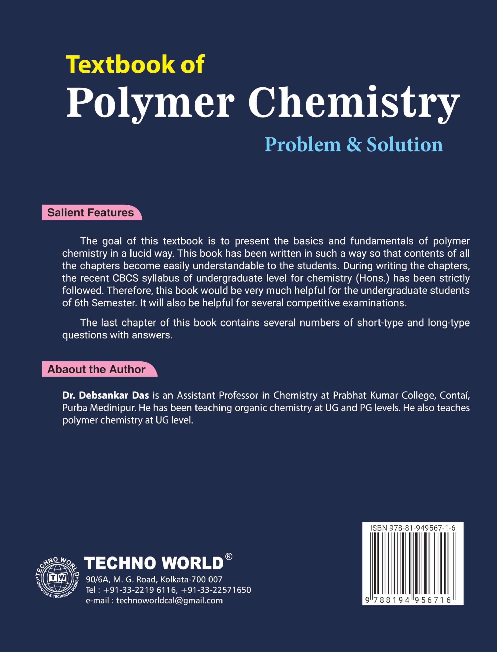 Textbook Of Polymer Chemistry (English Version) | Retail Maharaj