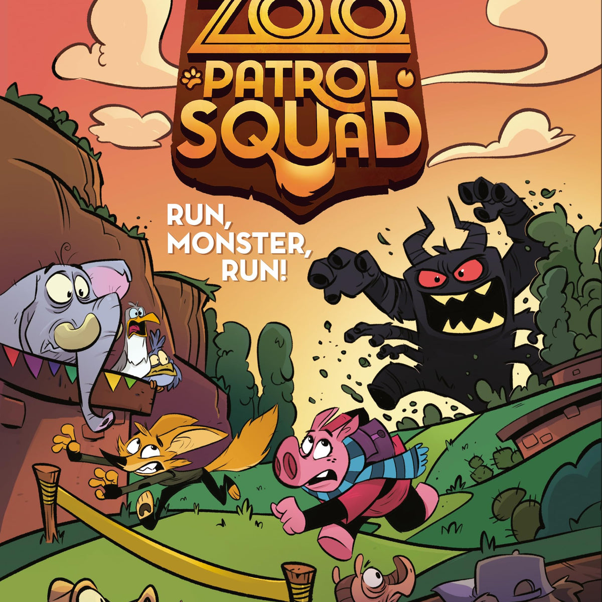 Run, Monster, Run! #2: A Graphic Novel (Zoo Patrol Squad)