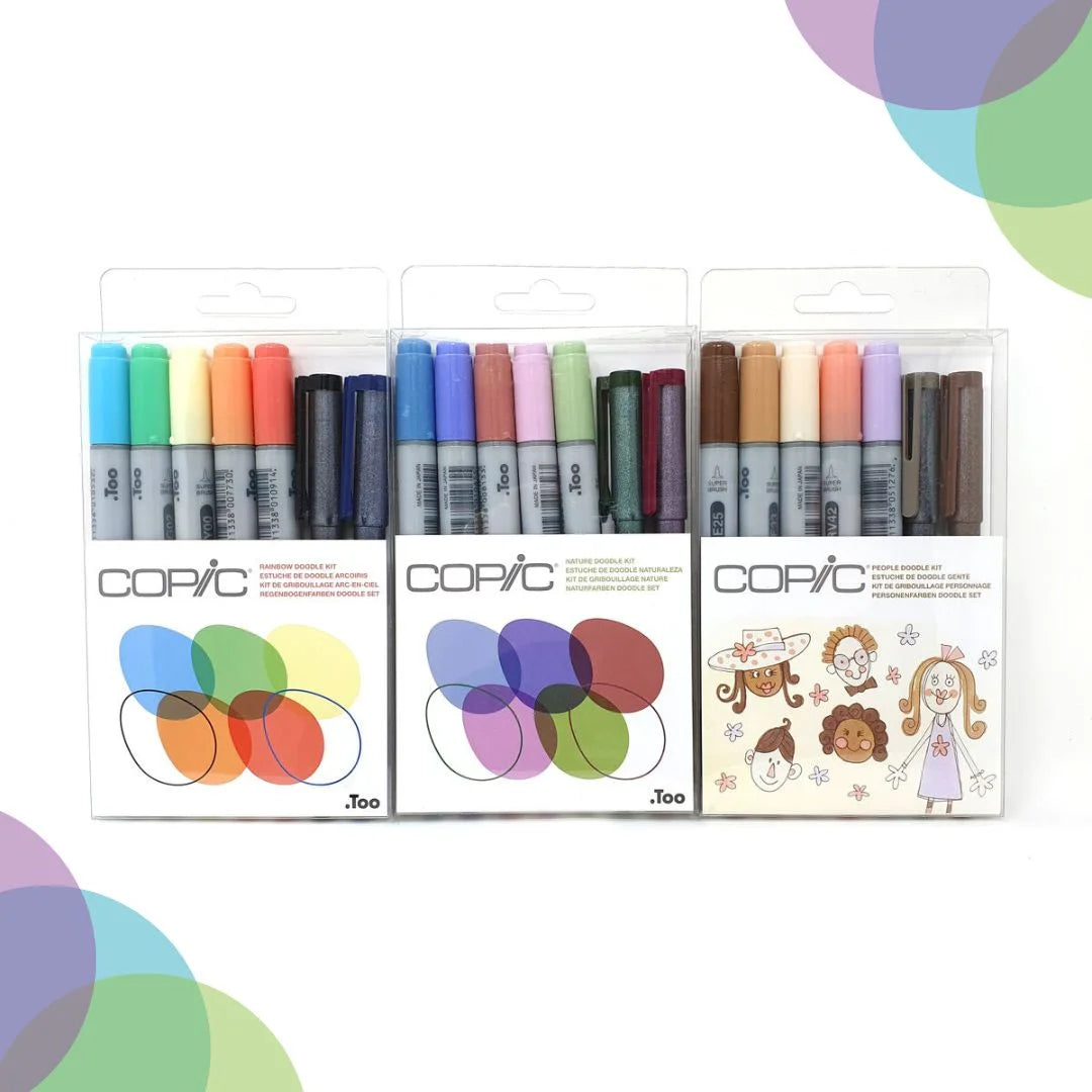 Copic Doodle Kit 7 Piece Marker Sets for Creative Sketching and ...
