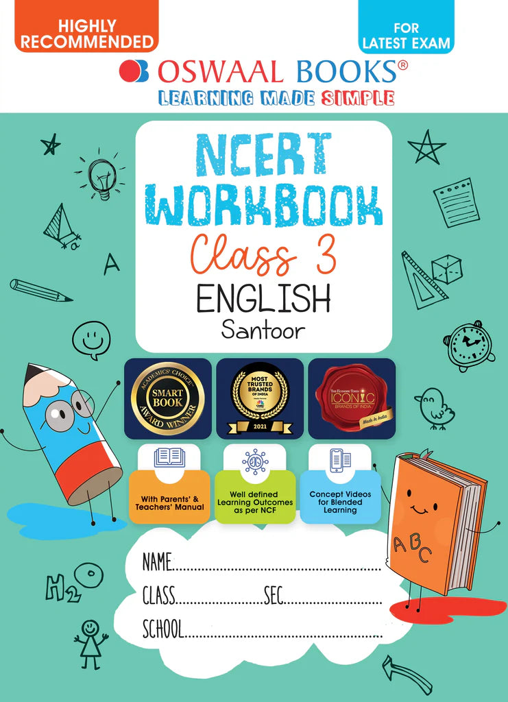 NCERT Workbook English (Santoor) Class 3 (For Latest Exam) – Retail Maharaj
