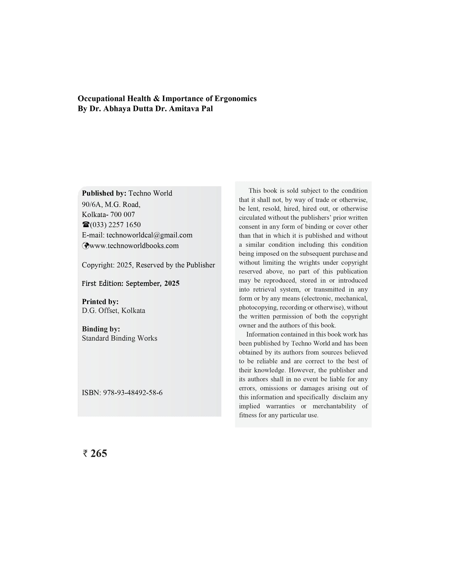 Occupational Health & Importance Of Ergonomics (English version ...