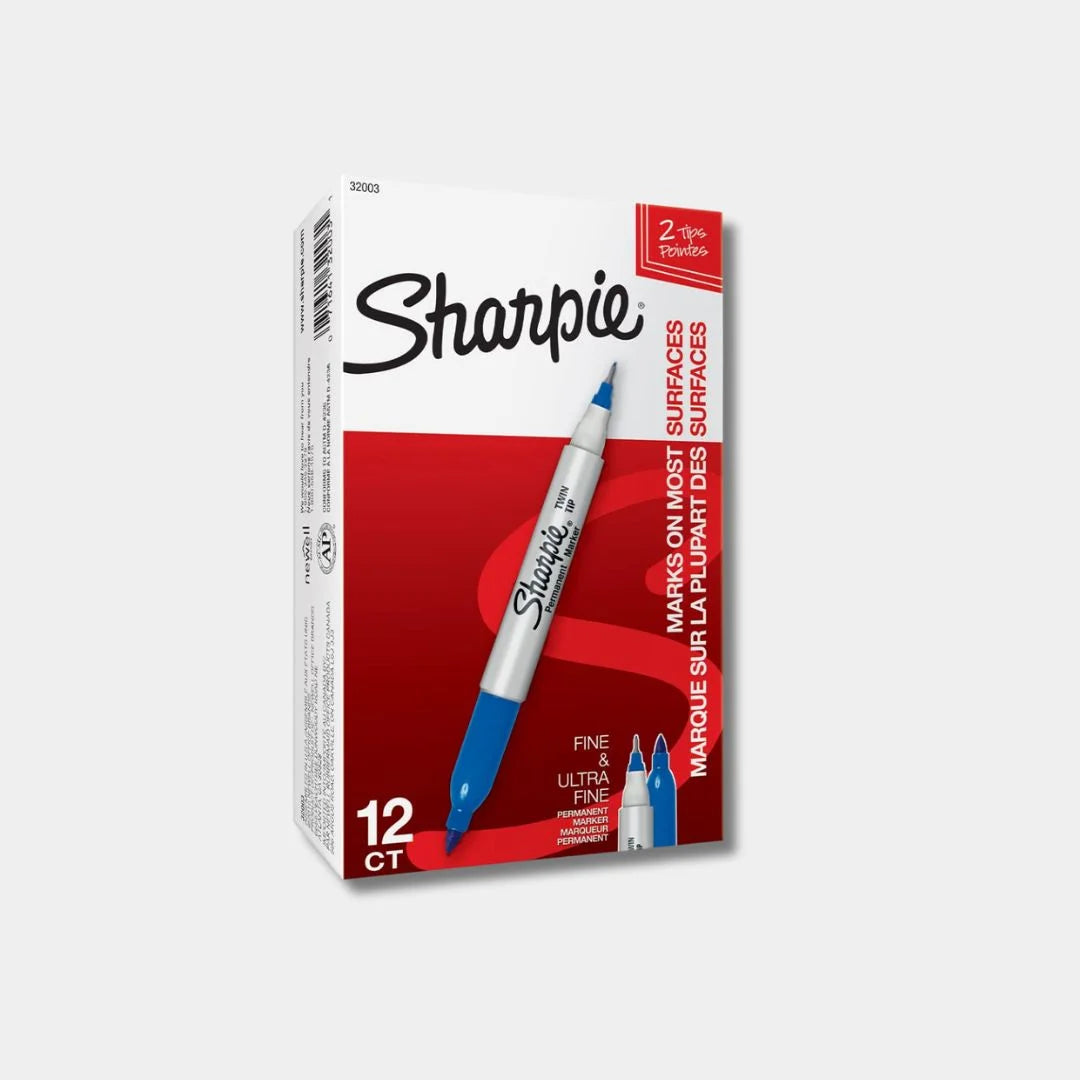 Sharpie Fine Blue Pack of 12 for Bold and Precise Marking | Retail Maharaj