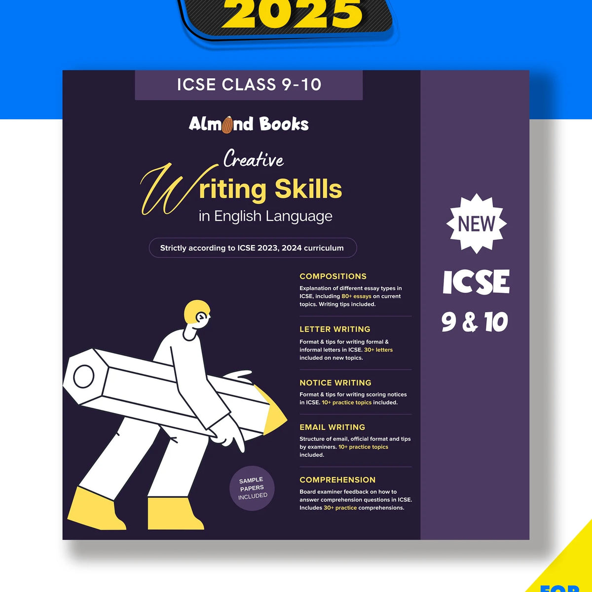 Almond Books ICSE English Creative Writing Skills for Class 9 & 10 Com