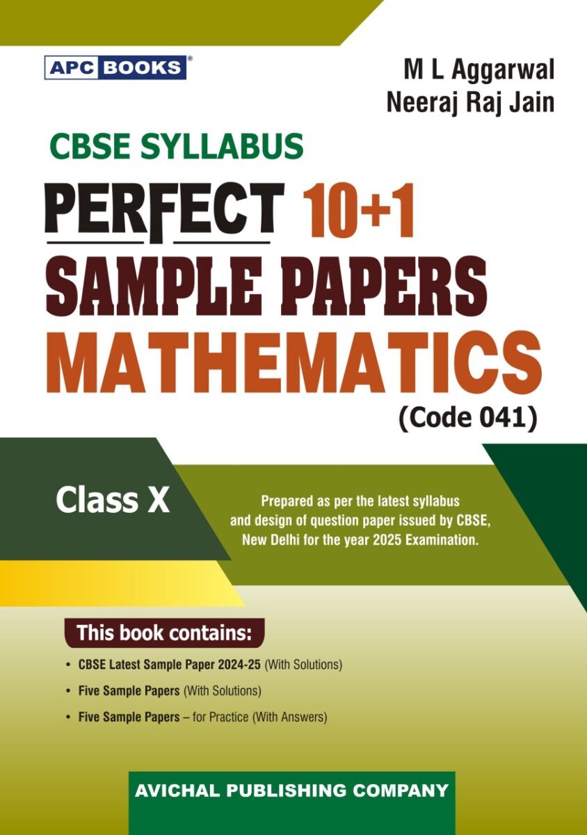APC | CBSE | Perfect 10+1 | Sample Papers | Mathematics | Class 10 | 2 ...