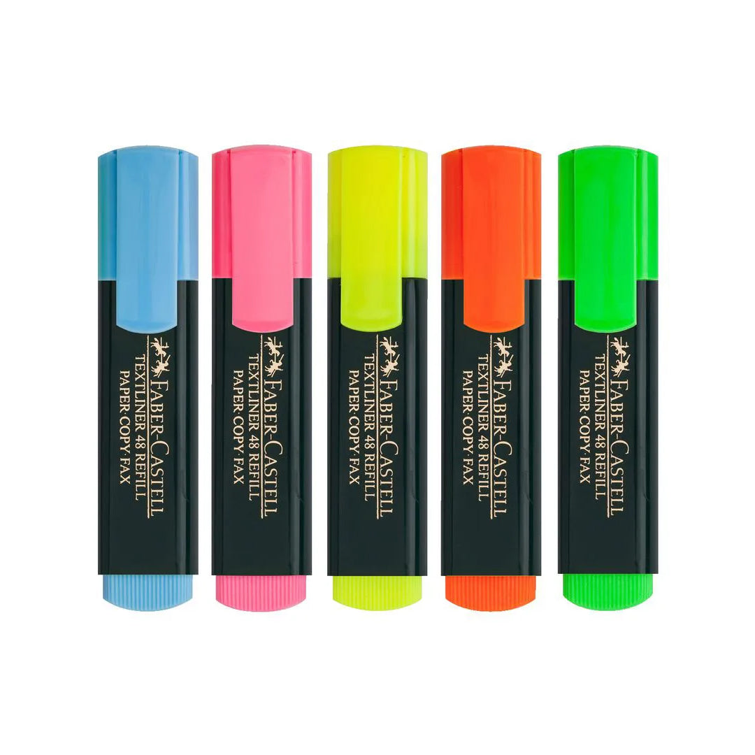 Faber Castell Textliner Classic Highlighter Marker Set for Study and ...