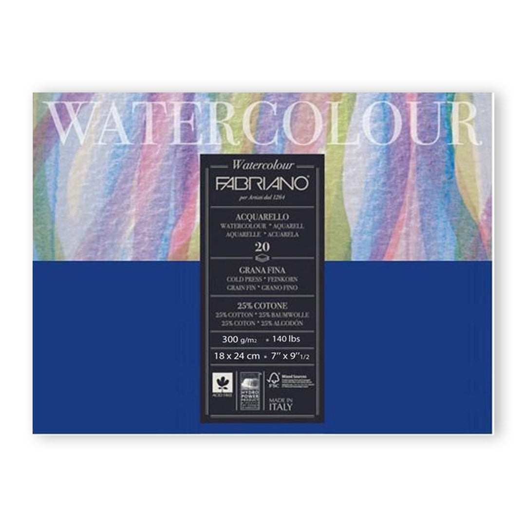 Fabriano Studio Watercolour Paper Block Cold Pressed 300 GSM | Retail ...