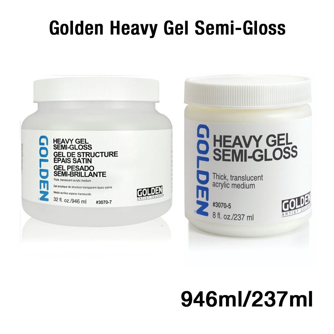Golden Heavy Gel Semi Gloss Acrylic Medium for Texture and Paint ...