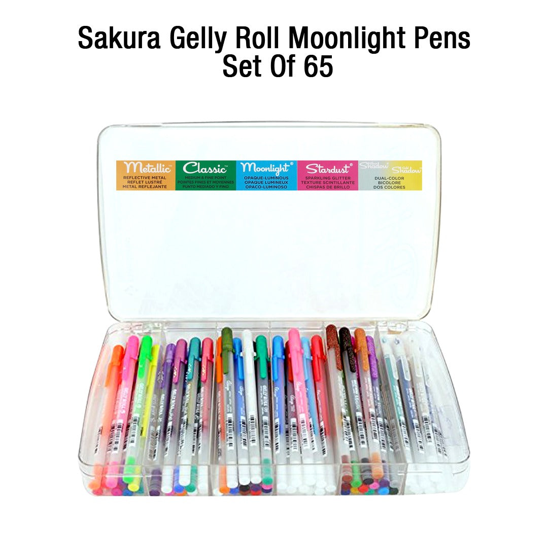 Sakura Gelly Roll Sumo Jelly Pens Assorted Set of 65 in Artbin Box ...