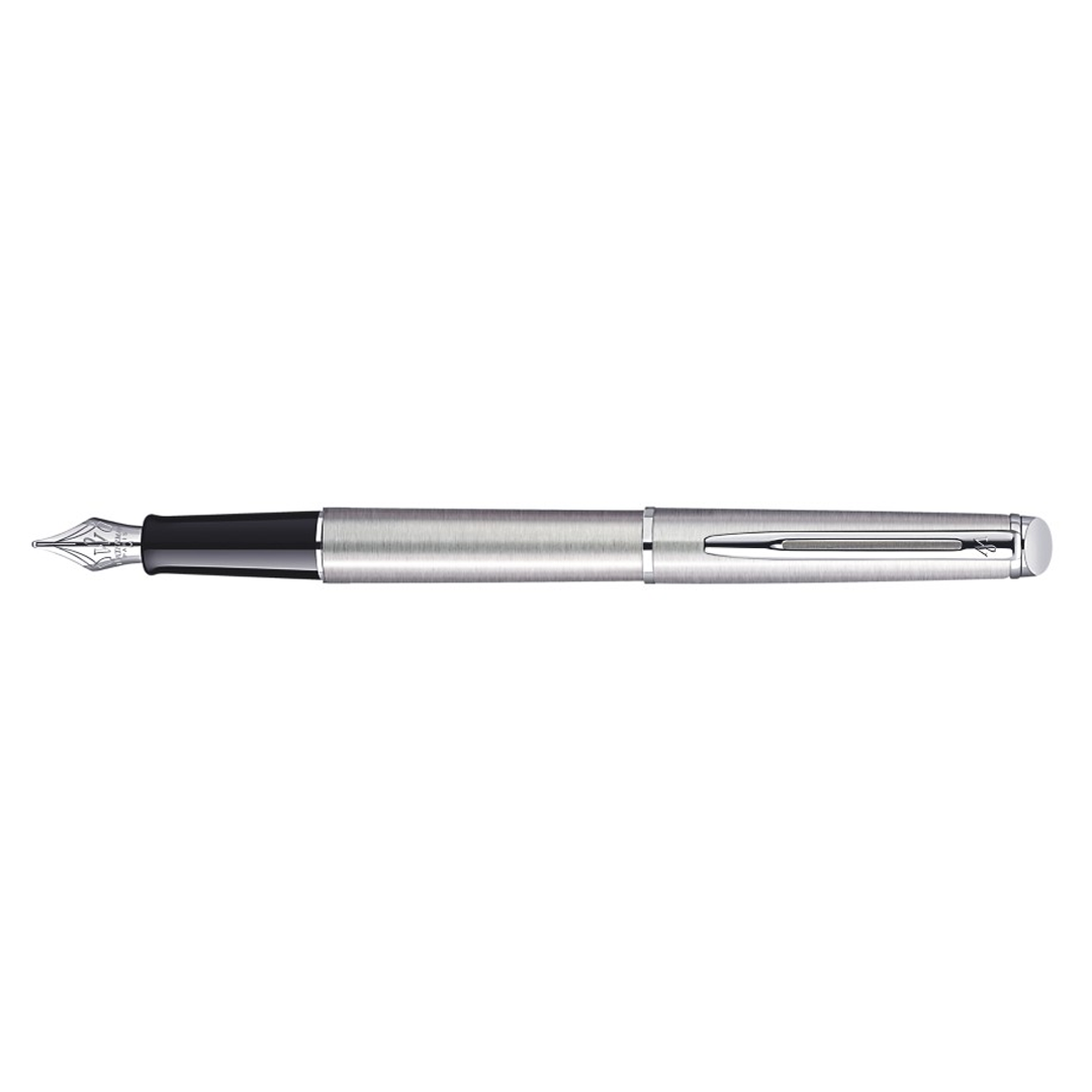 Waterman Hemisphere Stainless Steel Chrome Trim Fountain Pen | Retail ...