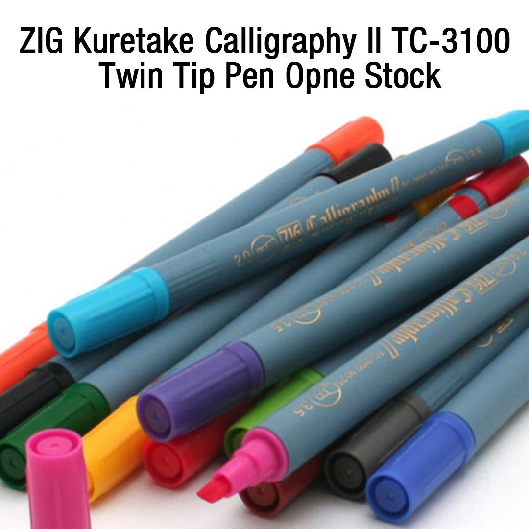 ZIG Kuretake Calligraphy II TC-3100 Twin Tip Calligraphy Pen ...